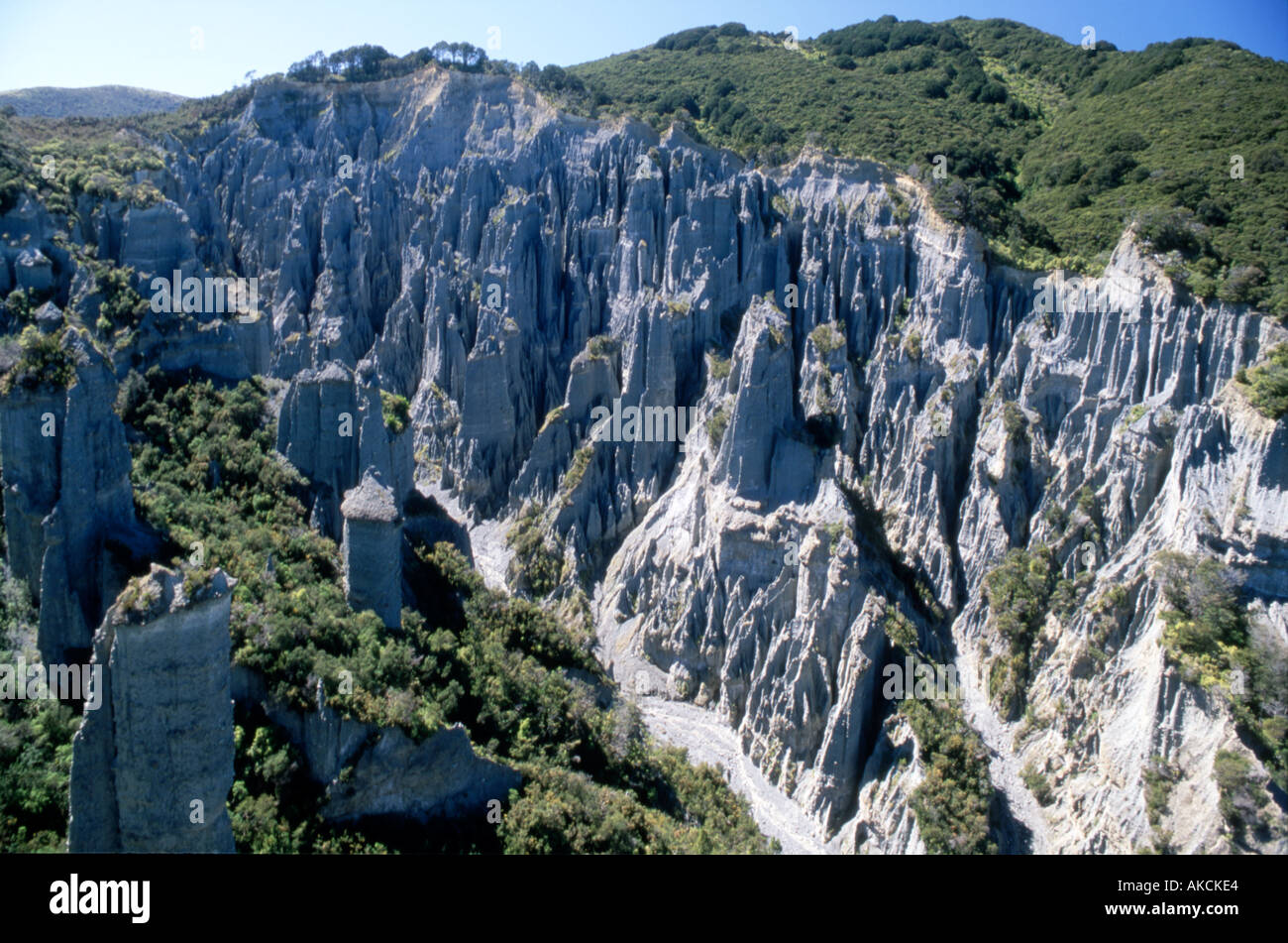 The Pinnacles eroded geological feature near cape Palliser Wairarapa ...