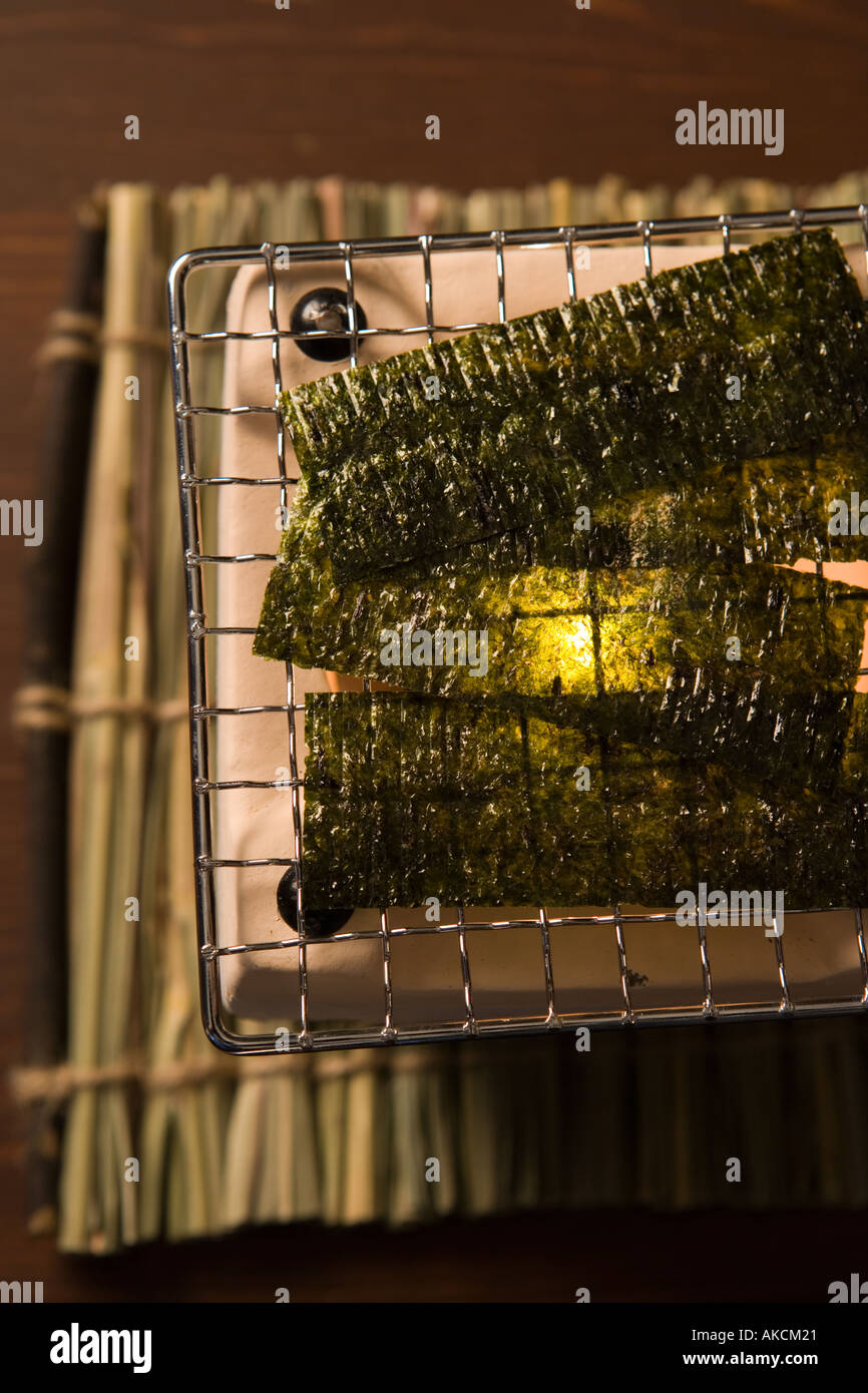 seaweed charcoal burner Stock Photo - Alamy