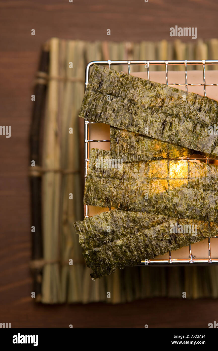 seaweed charcoal burner Stock Photo - Alamy