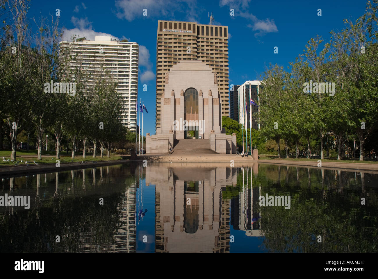ANZAC Memorial and Pool of Reflection, Hyde Park, Sydney, Australia ...