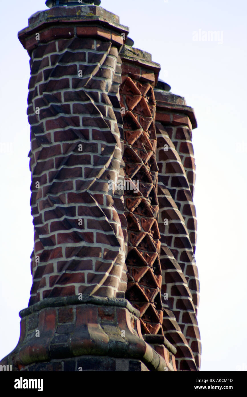 Exquisite Barley twist Diaper and Chevron pattern rubbed brickwork ...