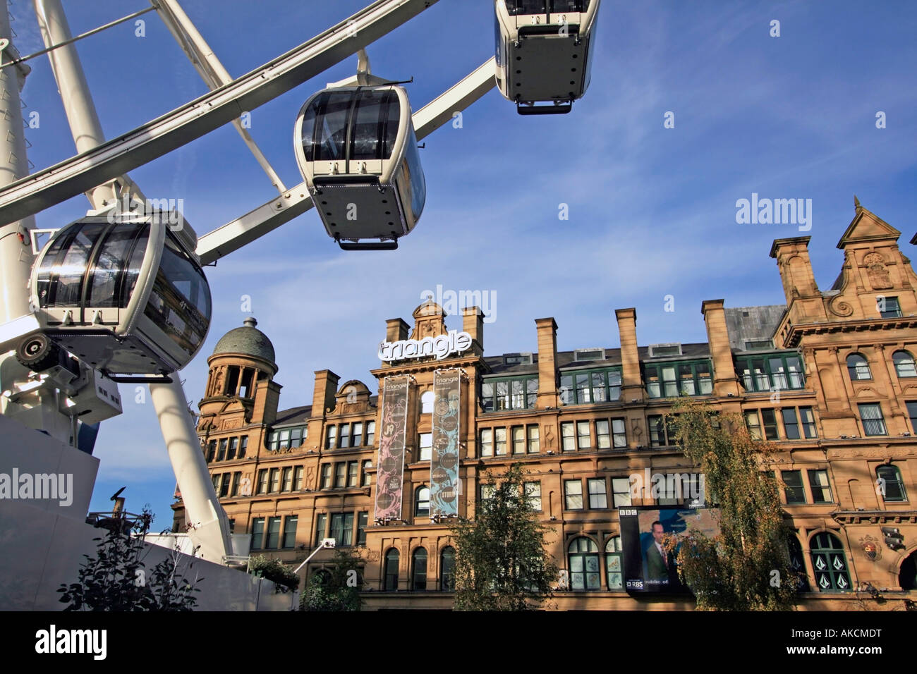 manchester ferris wheel or eye visitor ride attraction exchange square ...