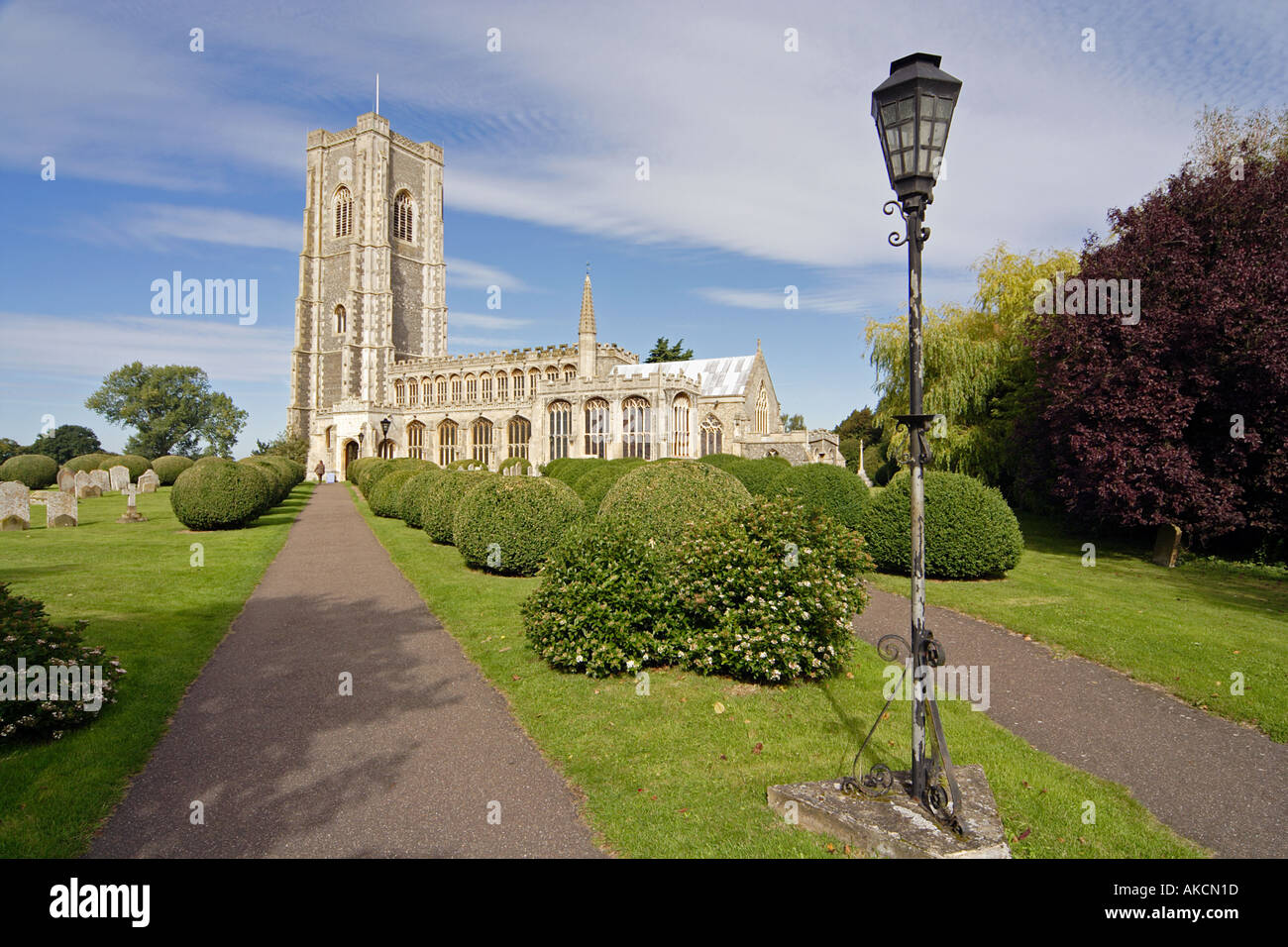 Saint Peter and Saint Paul parish church Lavenham Suffolk East Anglia ...