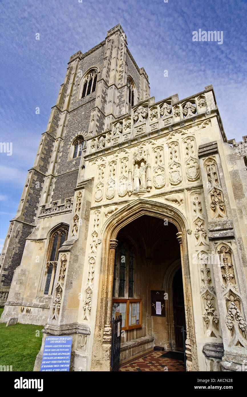 Porch and tower to Saint Peter and Saint Paul parish church Lavenham ...