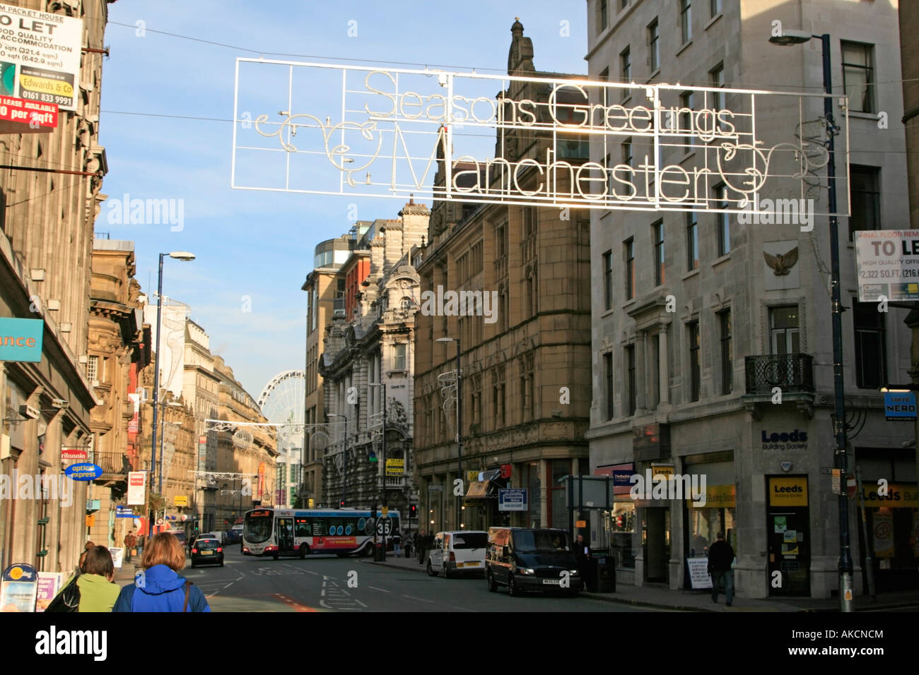 cross street shopping manchester city centre midland england uk gb ...
