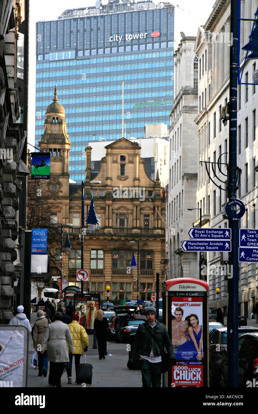 manchester city centre midland england uk gb europe Stock Photo - Alamy