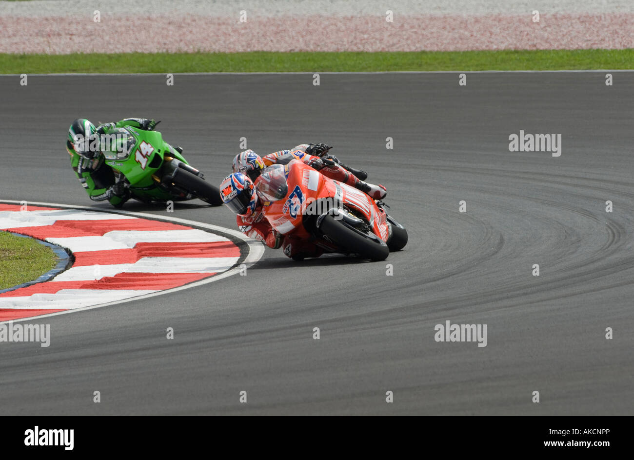 Australian Casey Stoner of Ducati Marlboro at 2007 Polini Malaysian ...