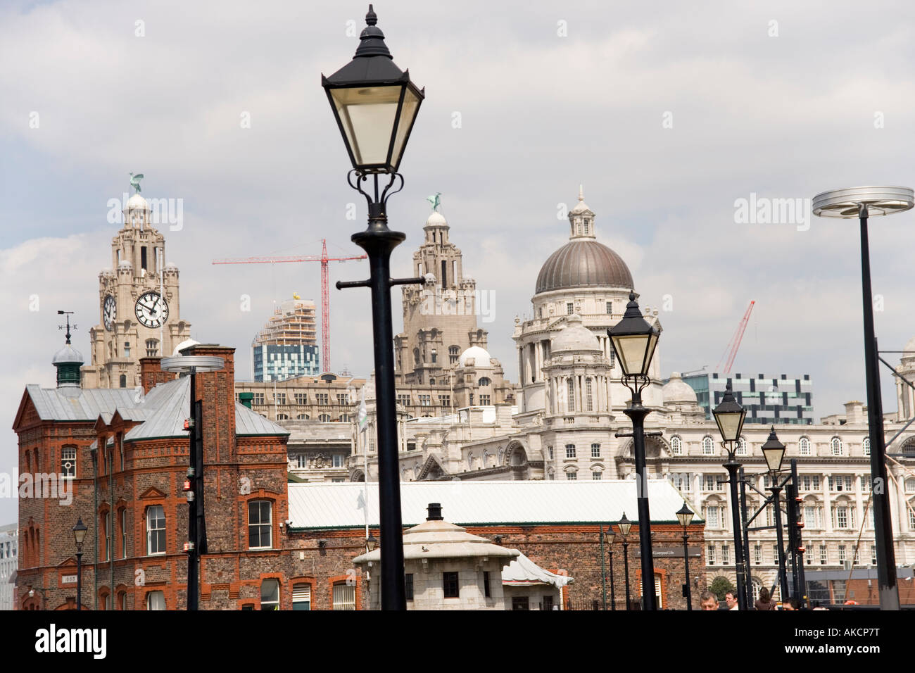 The Liver Building from the Riverside Walk by the Albert Dock ...