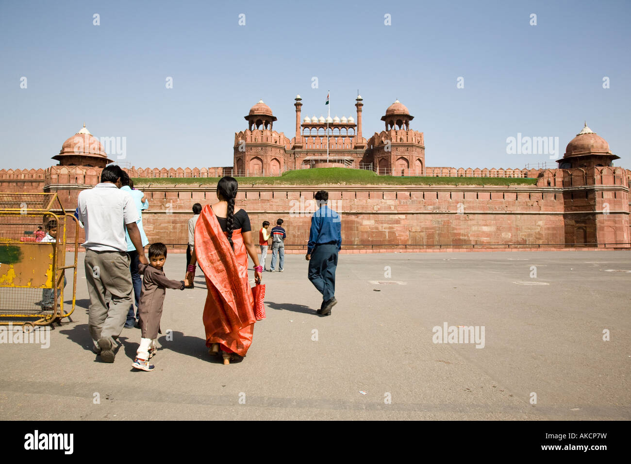 An Indian family visiting the Red Fort. Delhi India Stock Photo - Alamy