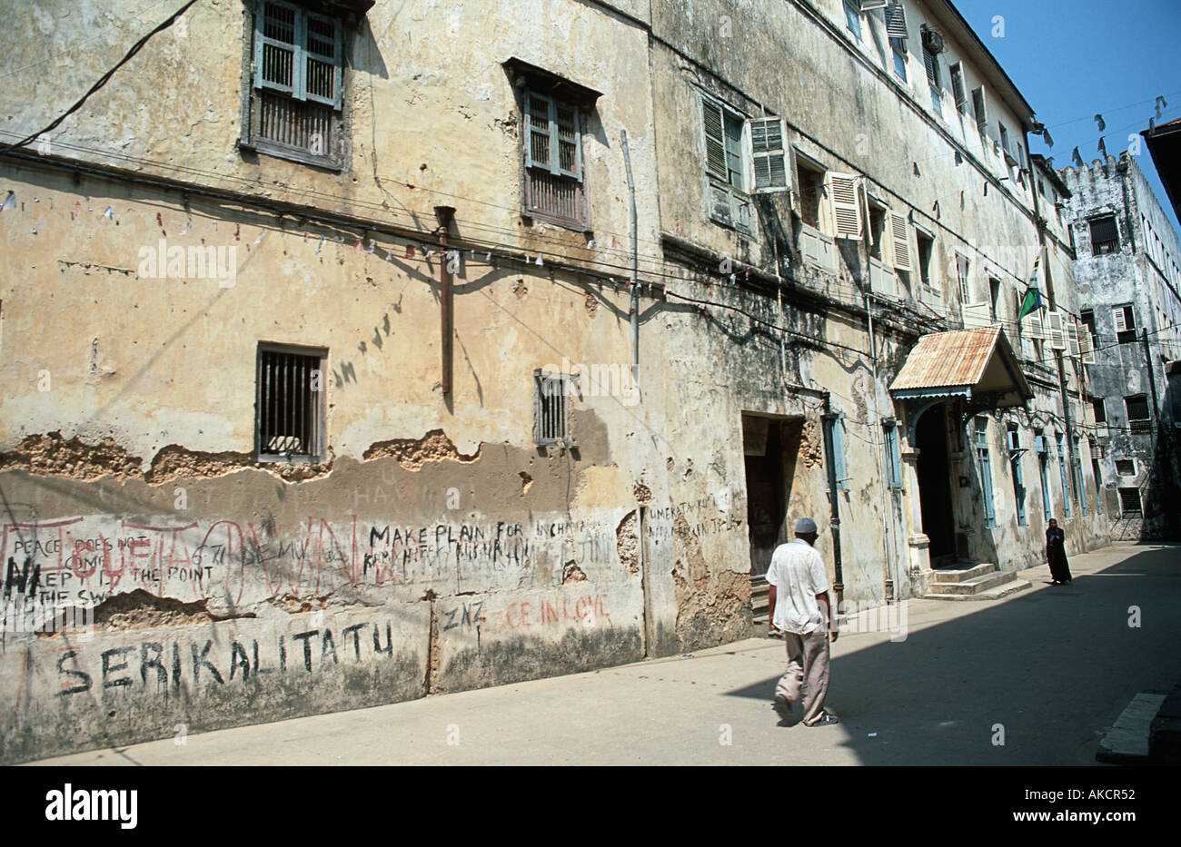 Old Stone Town is a warren of narrow streets Historic trading town ...