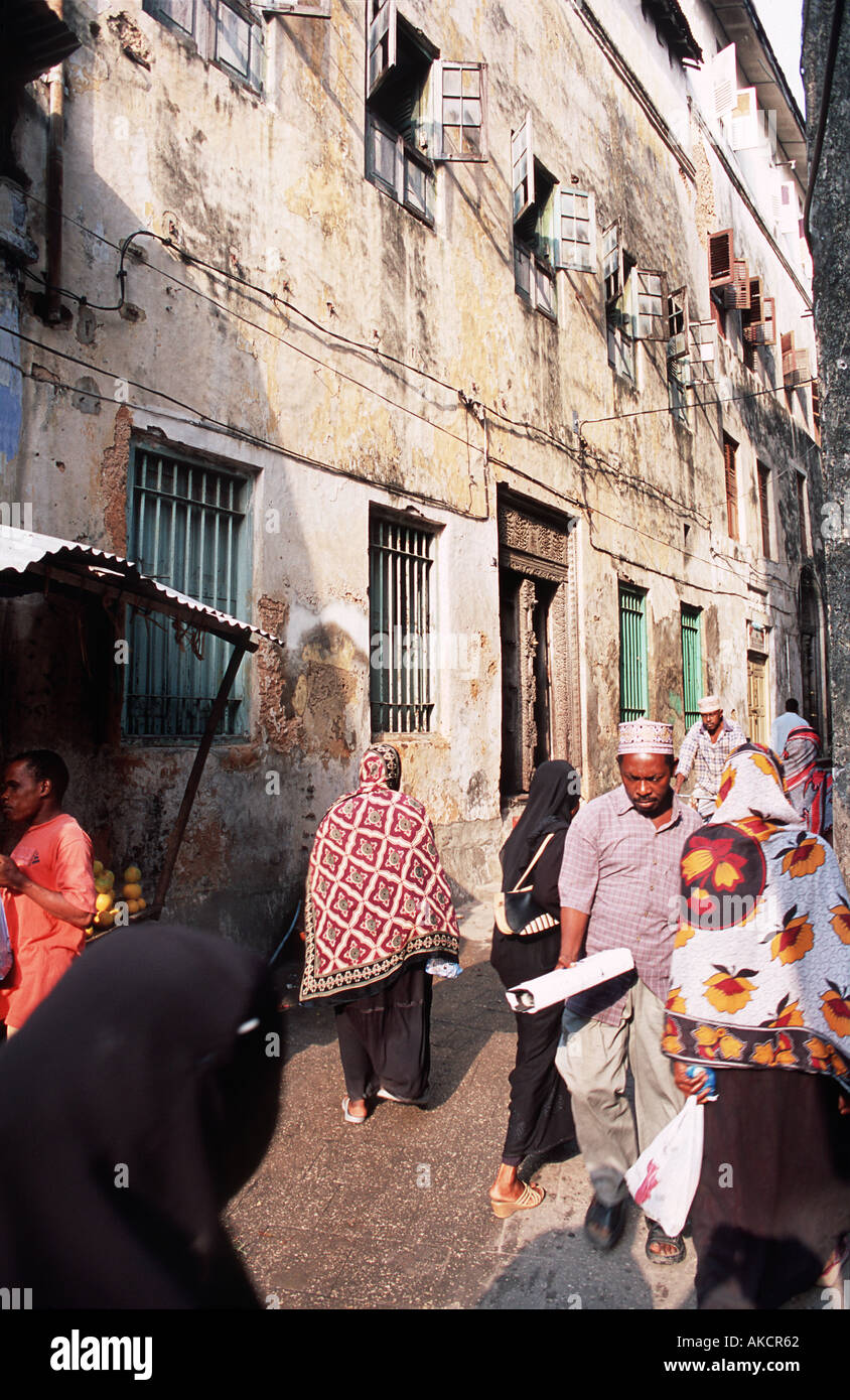 Old Stone Town is a warren of narrow streets Historic trading town ...
