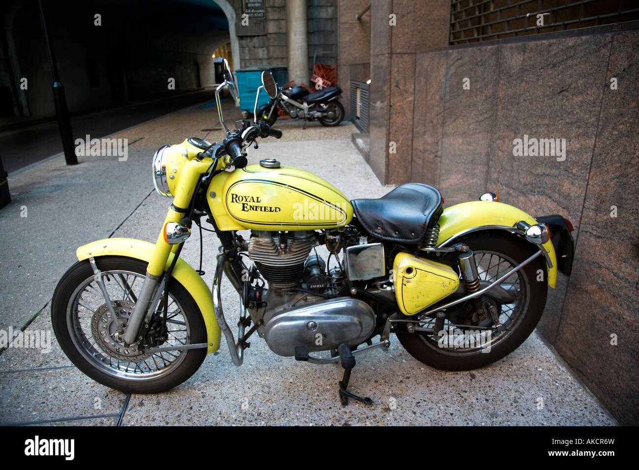 A Royal Enfield motorcycle Stock Photo - Alamy