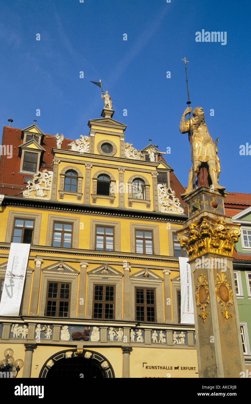 Germany Thuringia Erfurt Domplatz Haus zum Roten Ochsen Kunsthalle Art ...