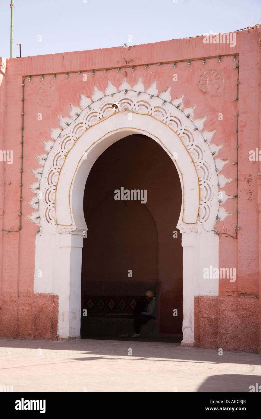 Arab archway Marrakesh, Morocco, Africa Stock Photo - Alamy