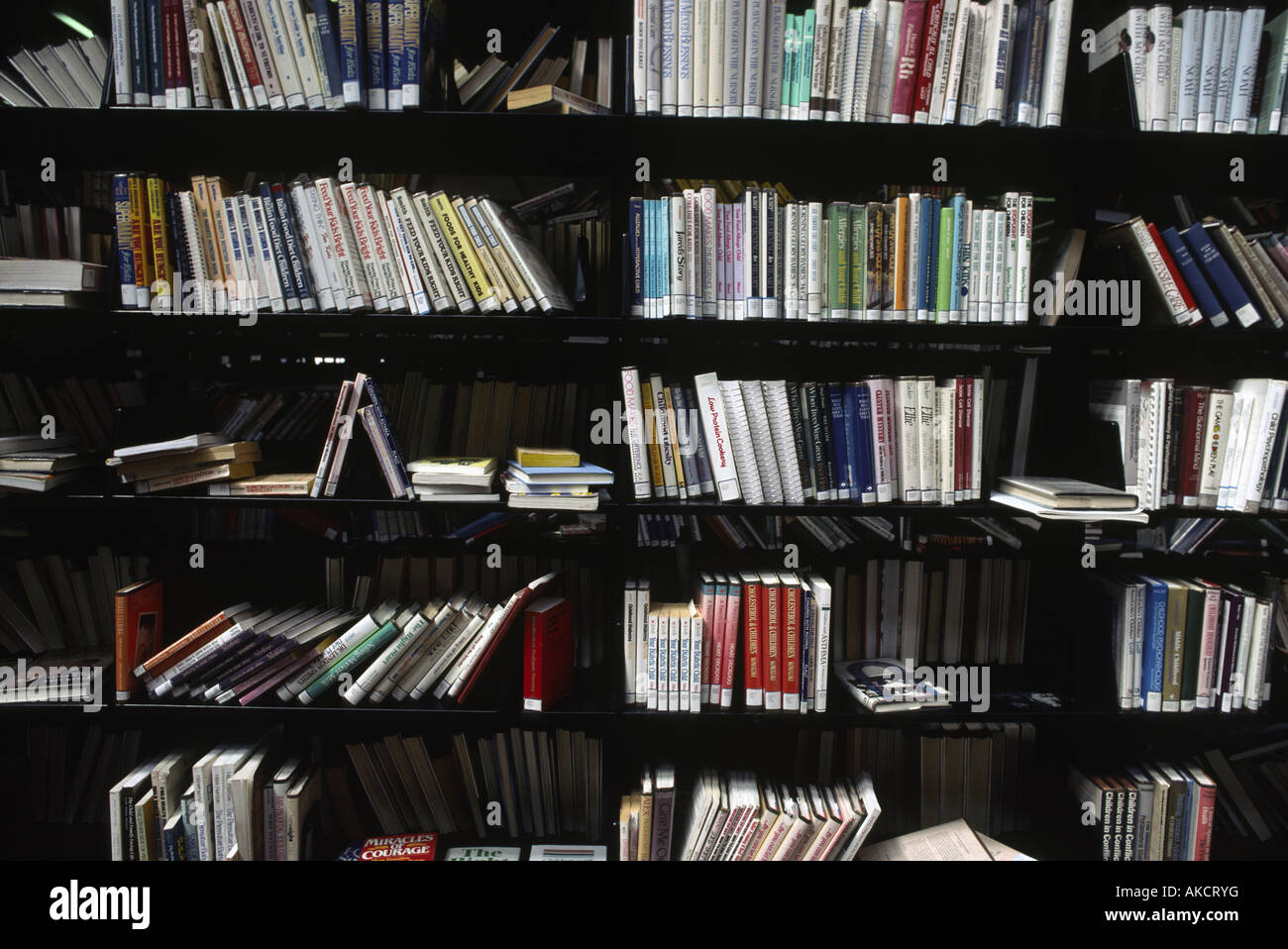 Boston Public Library books on shelves Stock Photo - Alamy