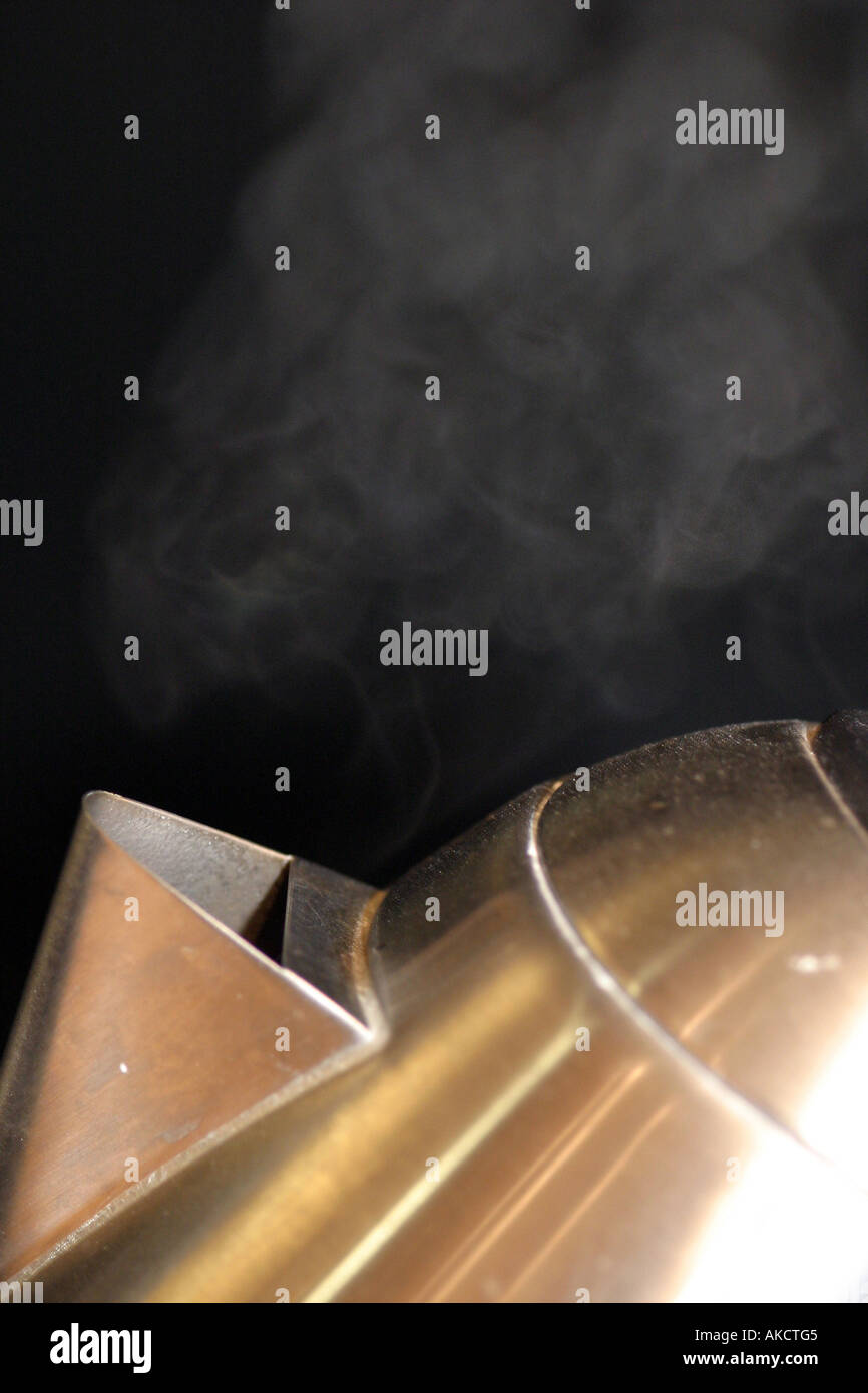 A Stock Photograph of a Kettle Boiling With Steam Out of It Stock Photo ...