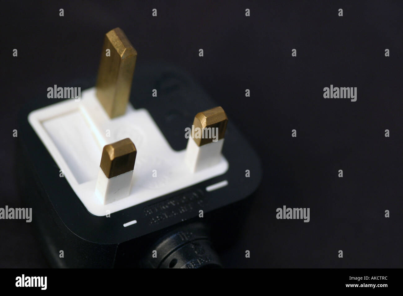 A Stock Photograph of a three pin plug from the uk Stock Photo - Alamy