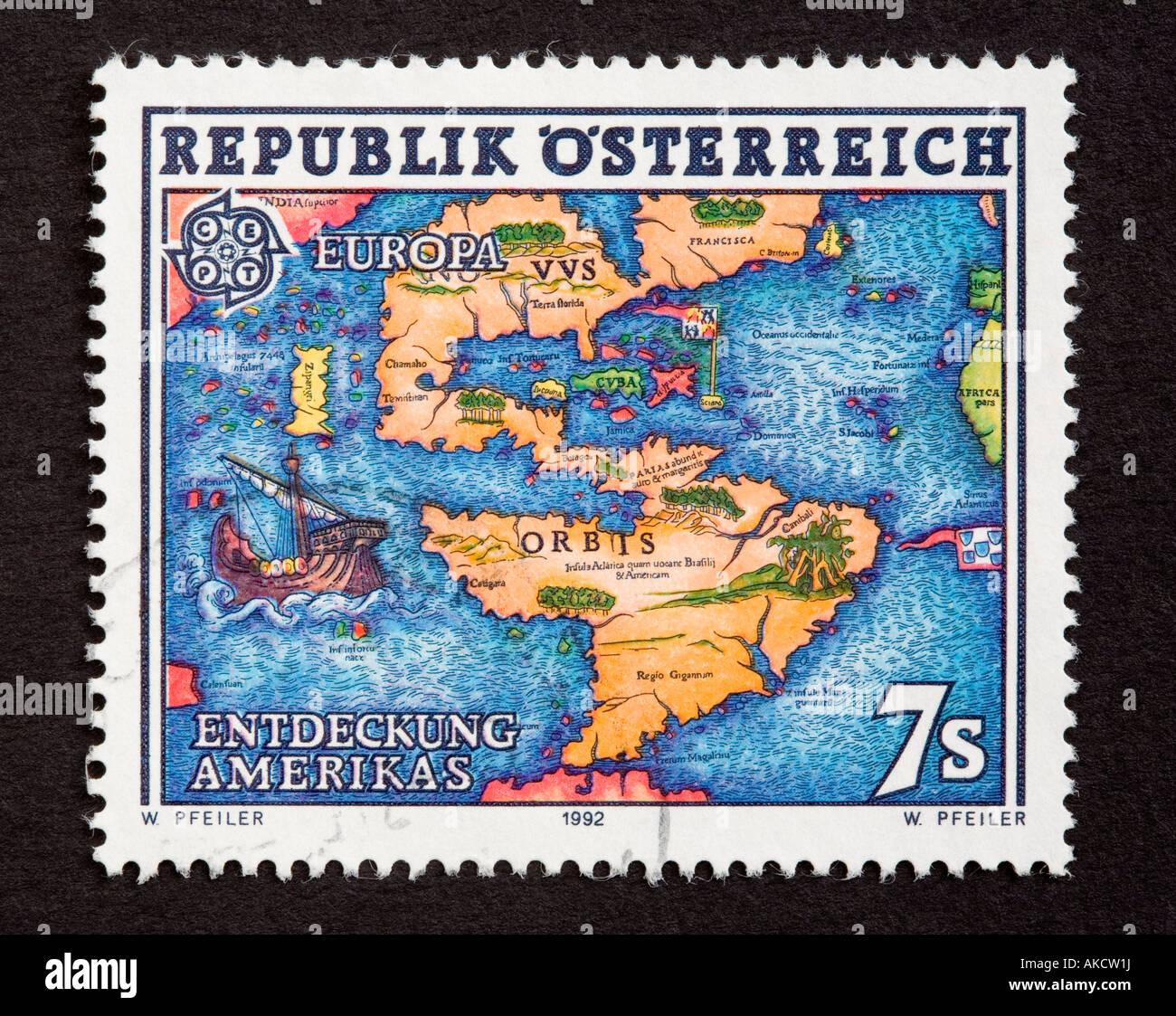 Austrian postage stamp Stock Photo - Alamy