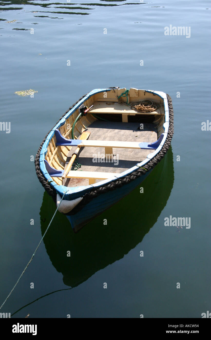 Rowing boat Reflection Stock Photo - Alamy