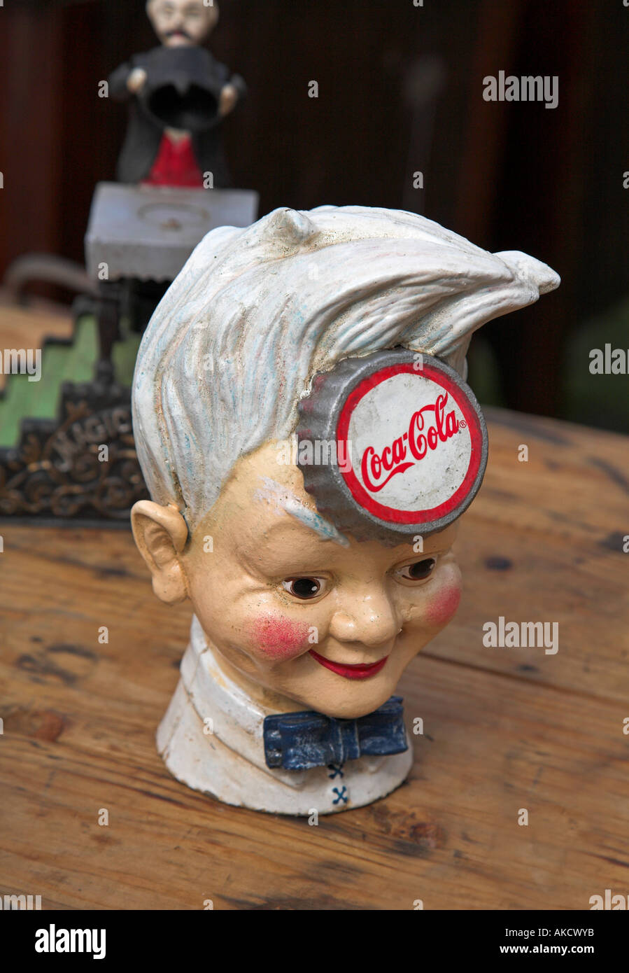 Cast iron Coca Cola icon Stock Photo - Alamy