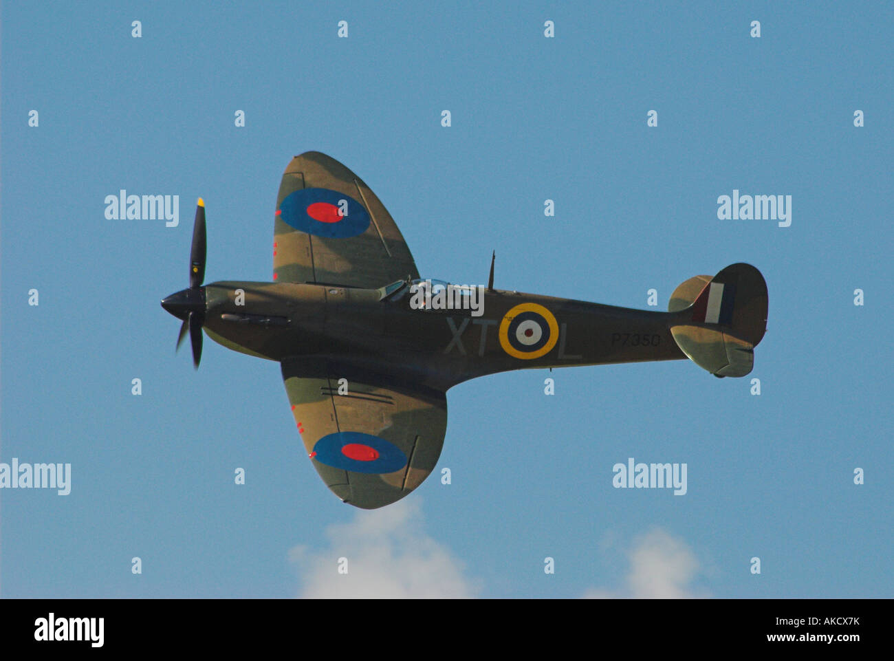 Spitfire P7350 of the Battle of Britain Memorial Flight at Shoreham ...