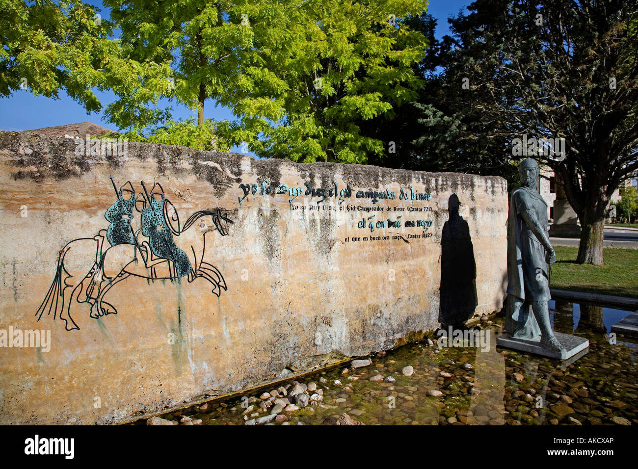 monument to rodrigo diaz of vivar the cid campeador in vivar of cid ...