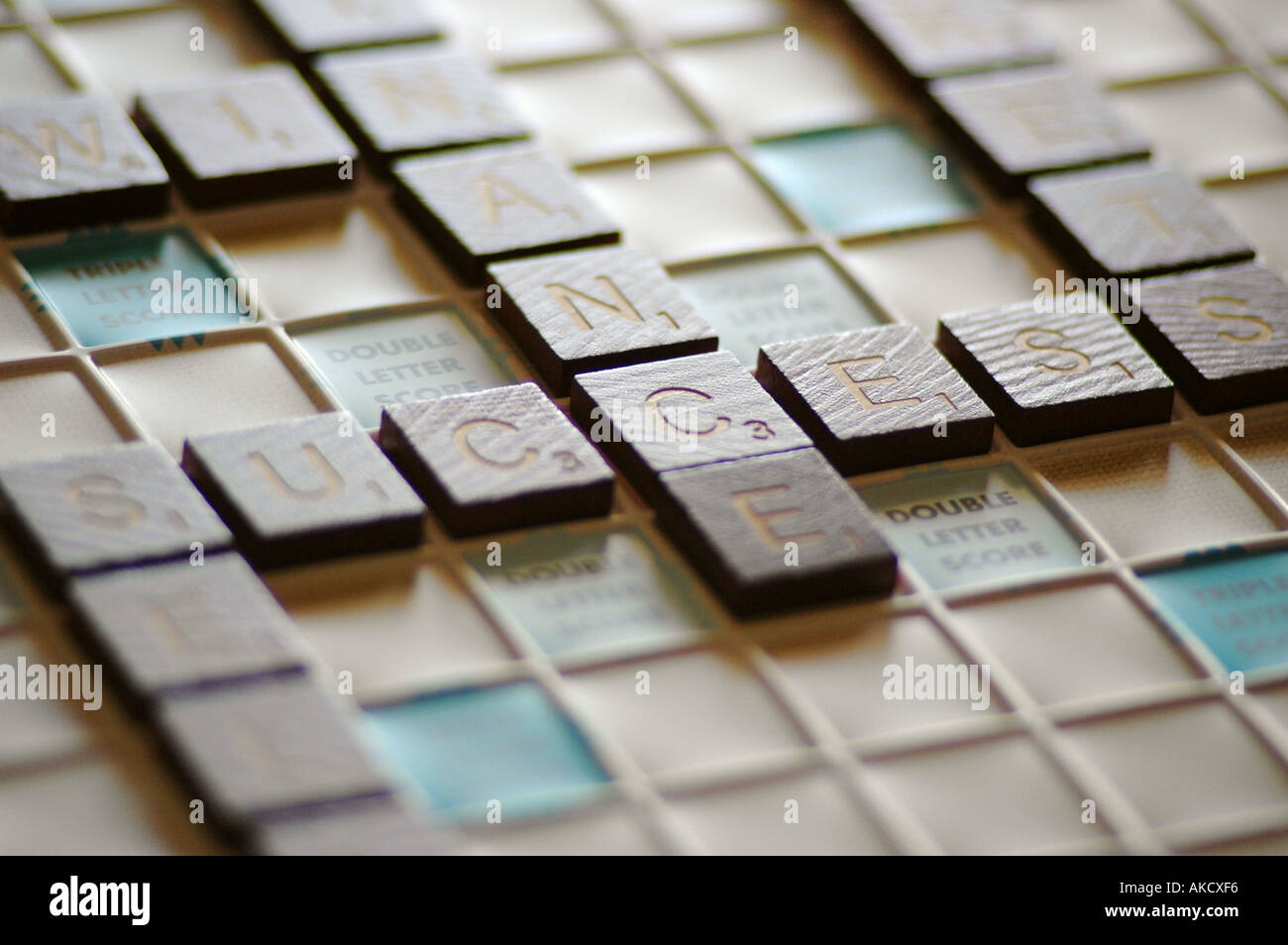 Scrabble Pieces With Motivational Words Success Stock Photo - Alamy