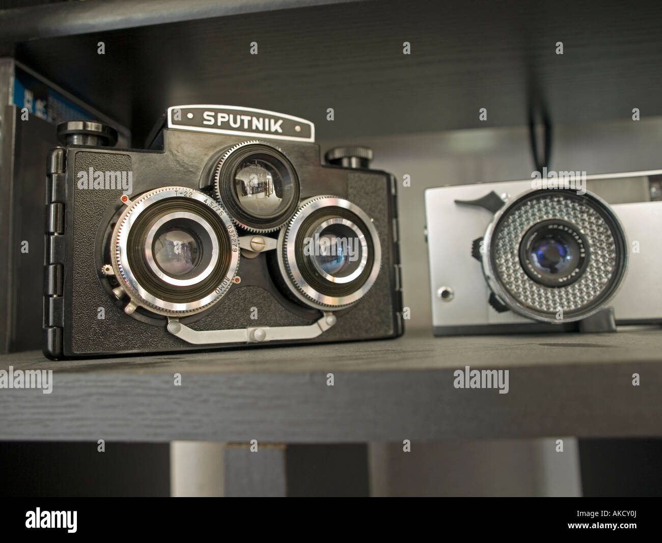 old historical camera type Sputnik panorama camera Stock Photo - Alamy