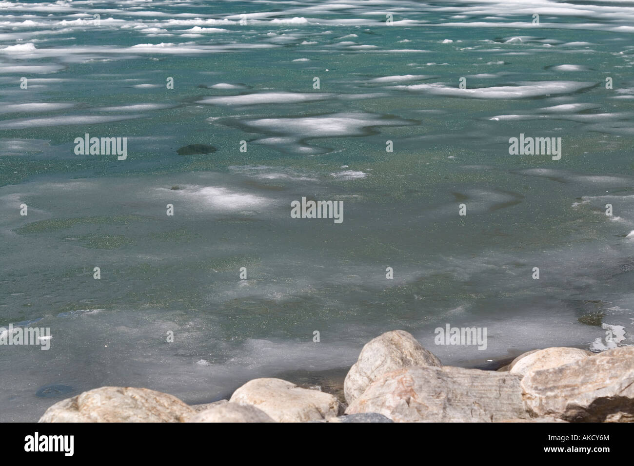 Frozen Lake Surface Stock Photo - Alamy