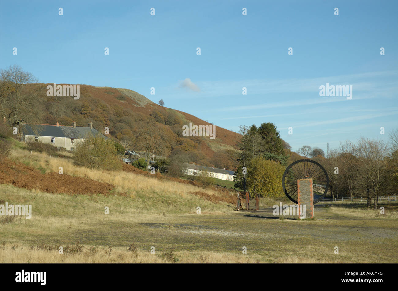 Site of old pit head Dare Valley near Aberdare South Wales UK Stock ...