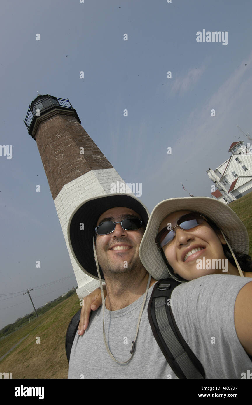 Point Judith Lighthouse Nagarransett Block Island Sound Atlantic Ocean ...