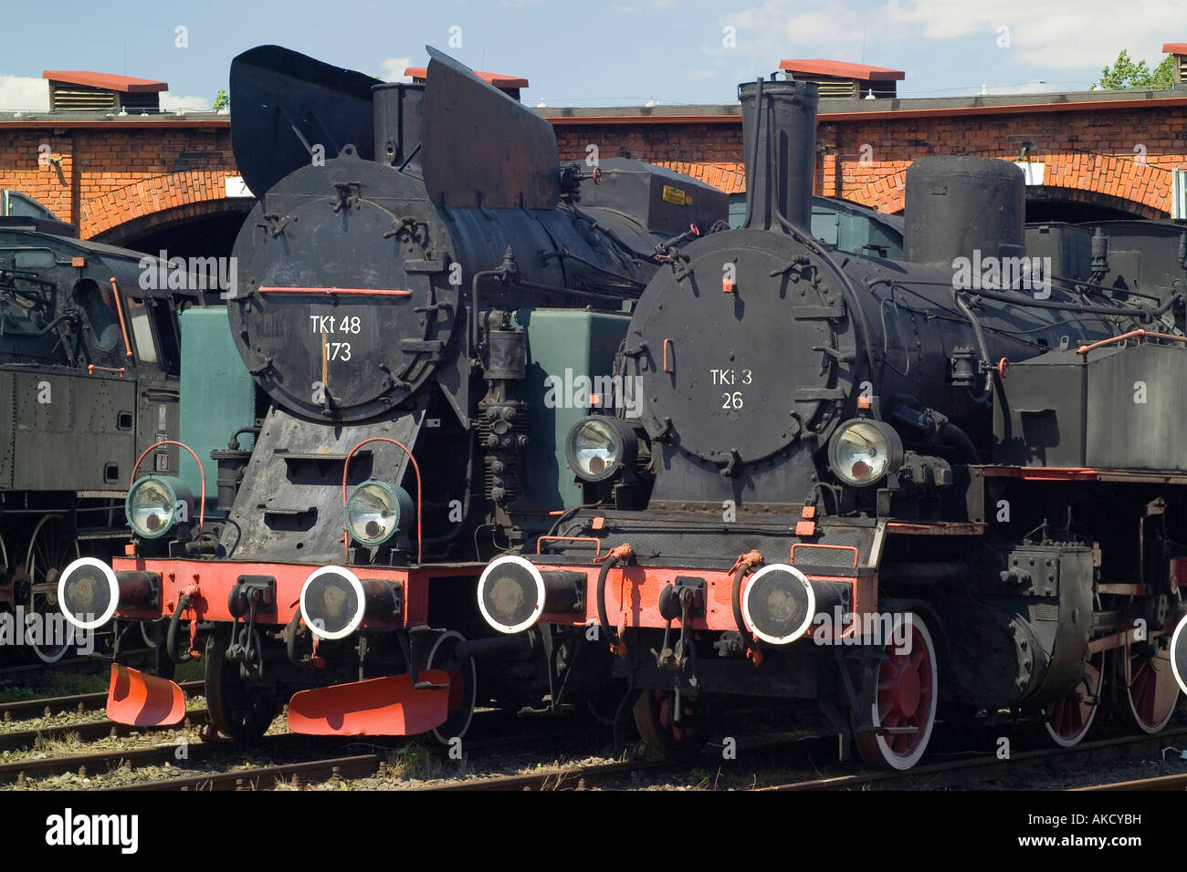 old Steam engines locomotives Stock Photo - Alamy