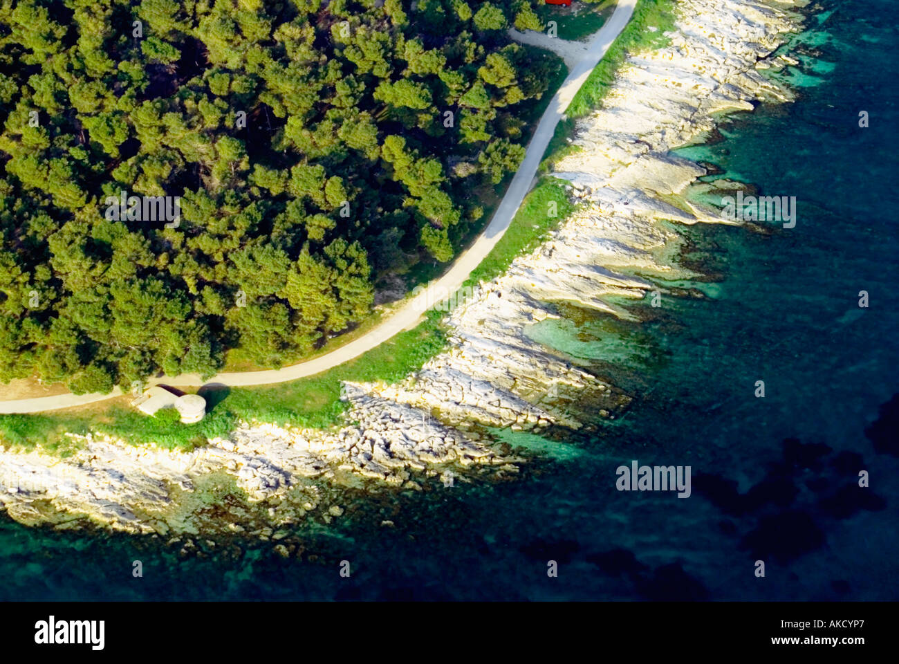 Croatia, Istra peninsula, seashore, aerial view Stock Photo - Alamy