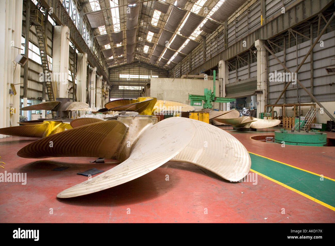 The propeller factory at the world’s largest ship yard, Hyundai Heavy ...