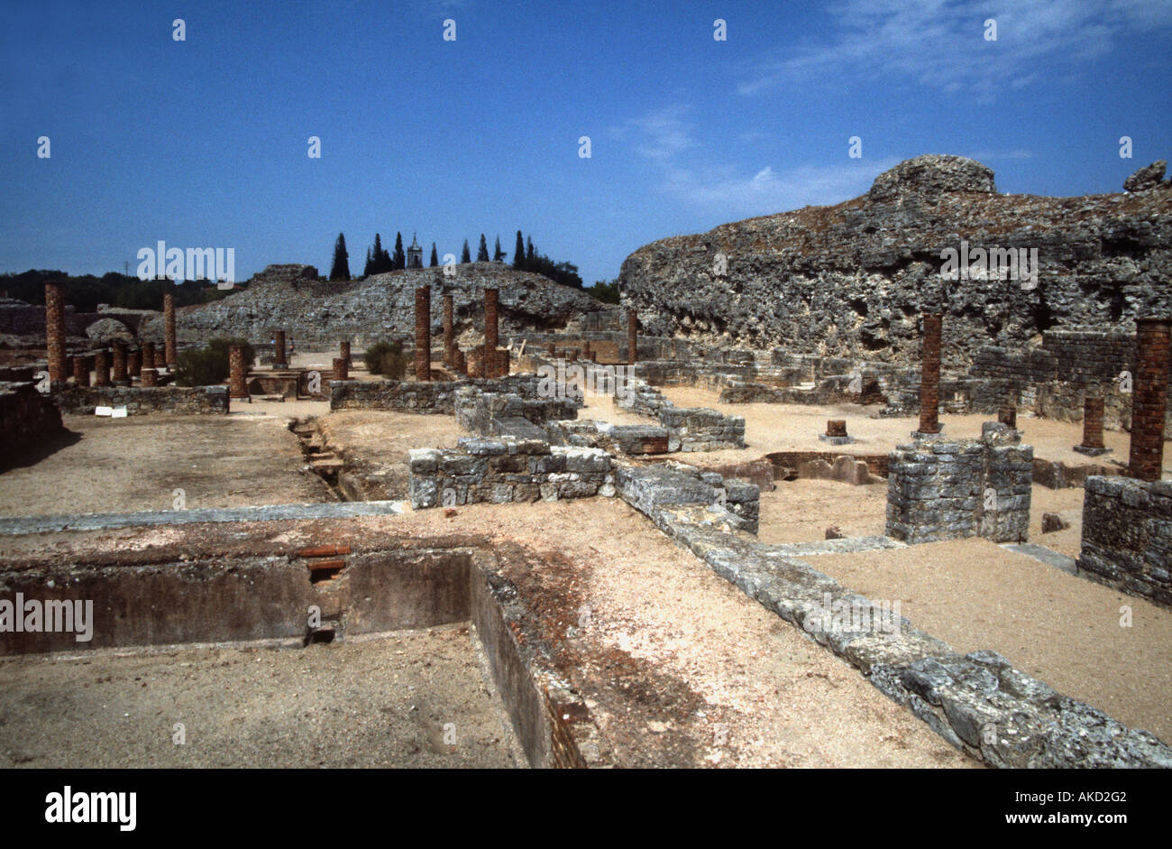 Roman ruins at Conimbriga Portugal Stock Photo - Alamy