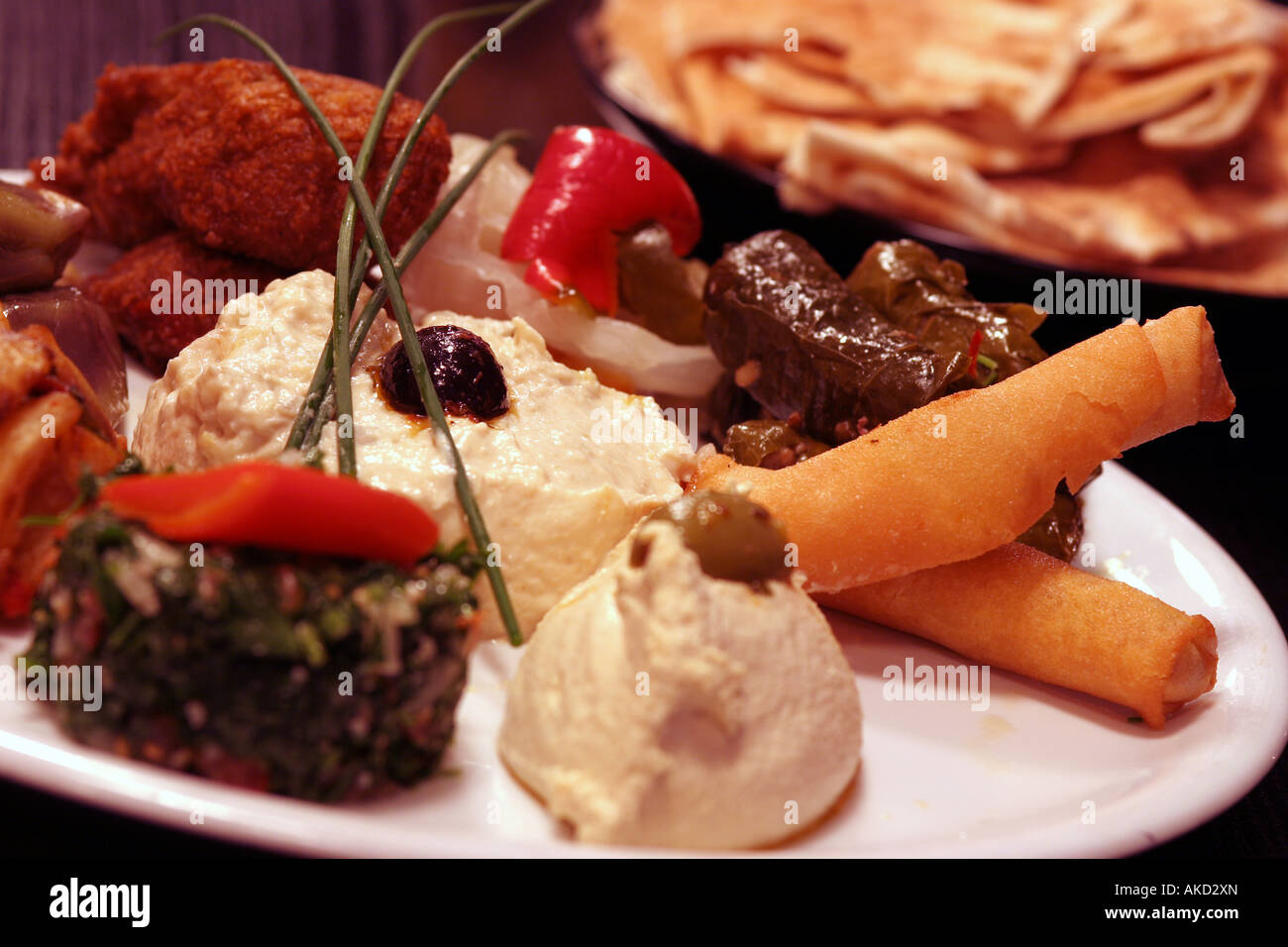 typical arabic turkish food Stock Photo - Alamy