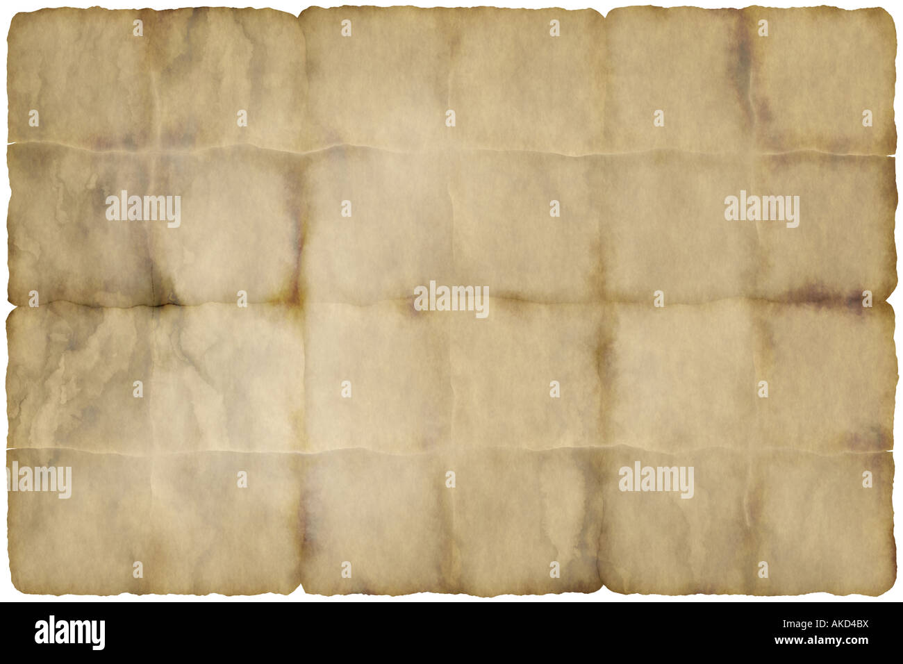 background image of old damaged and folded paper or parchment Stock ...