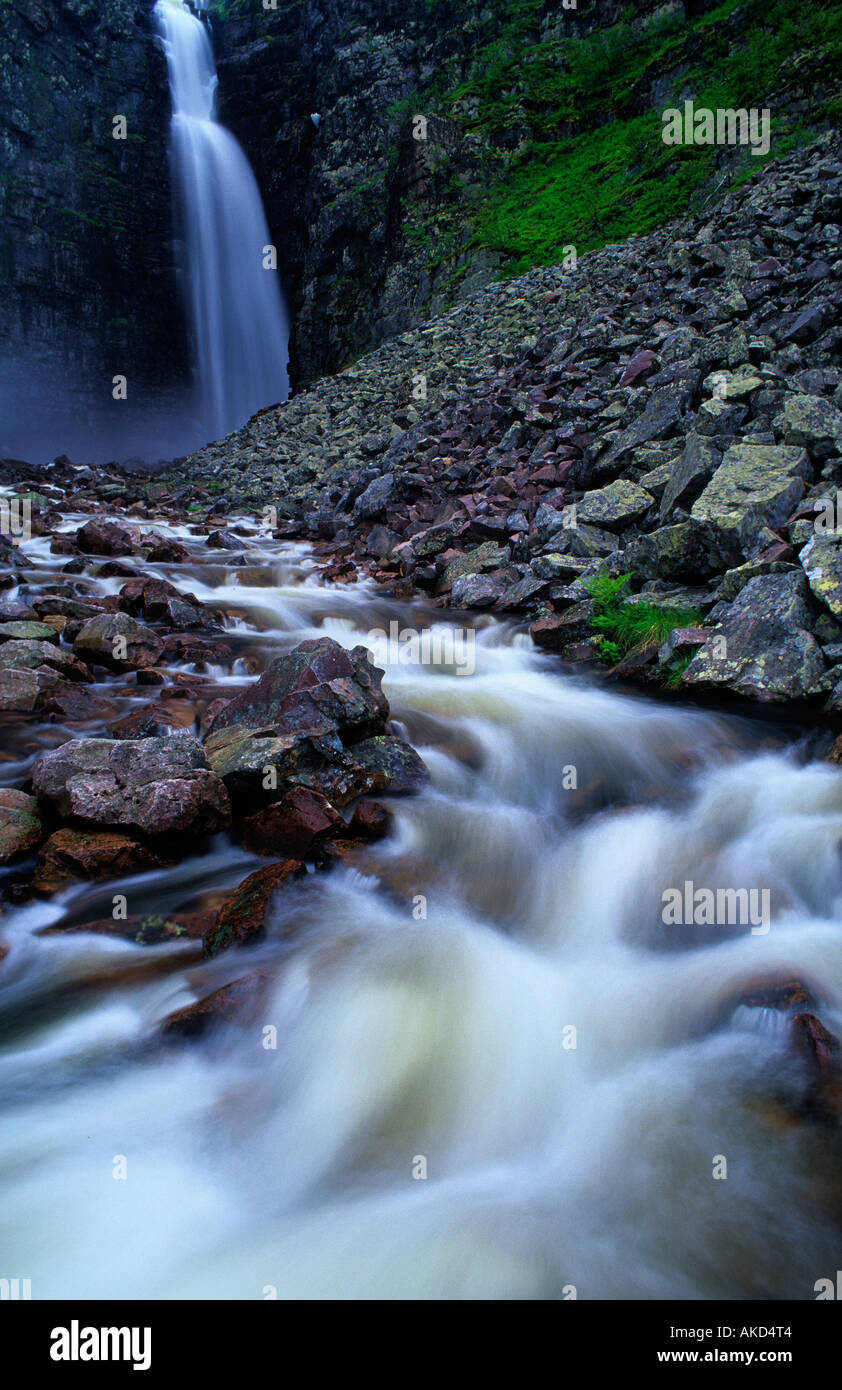 Swedens highest waterfall hi-res stock photography and images - Alamy