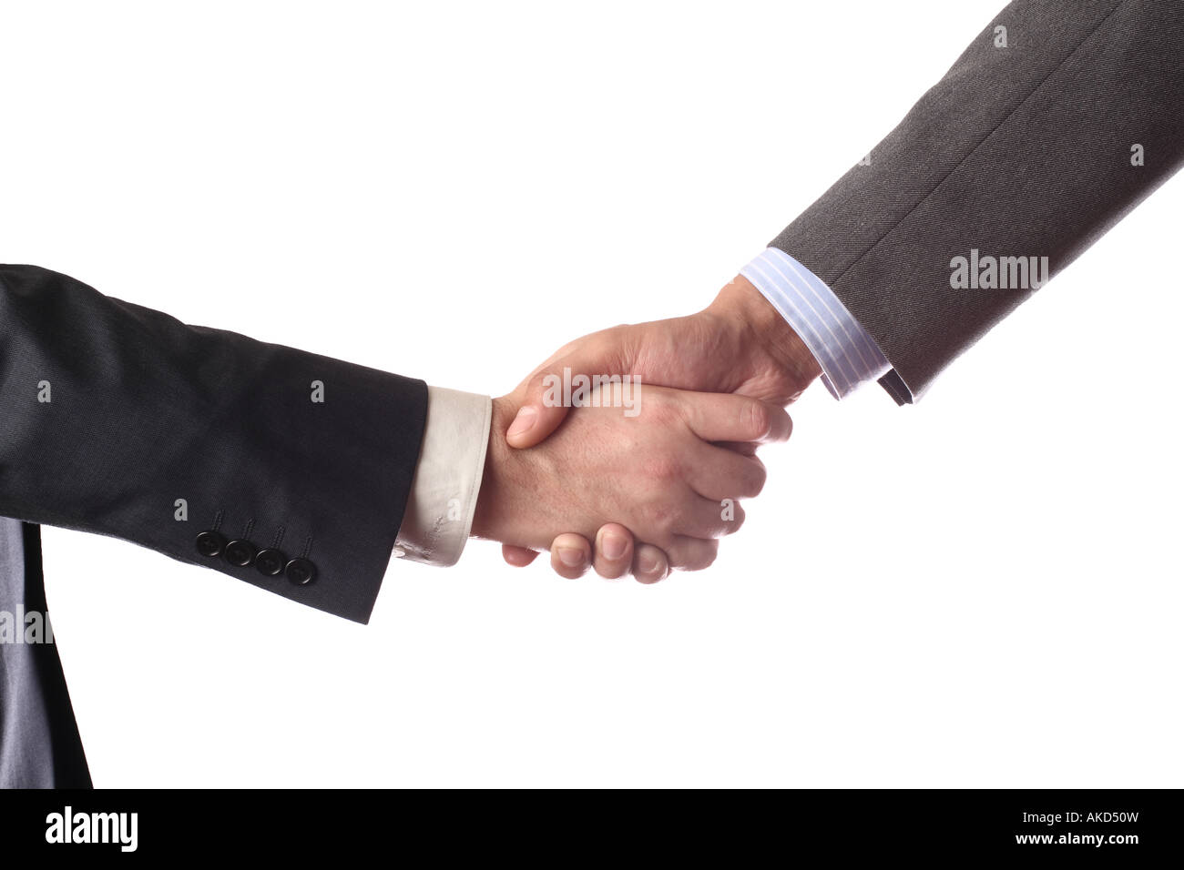handshake isolated over white background isolated Stock Photo - Alamy