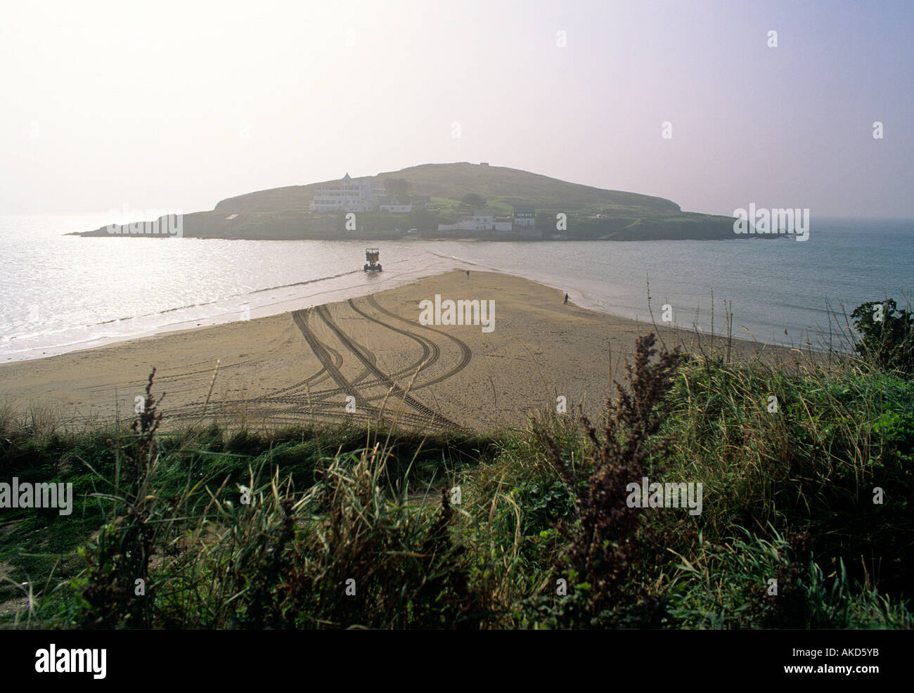 Burgh Island Sea Tractor Stock Photo - Alamy