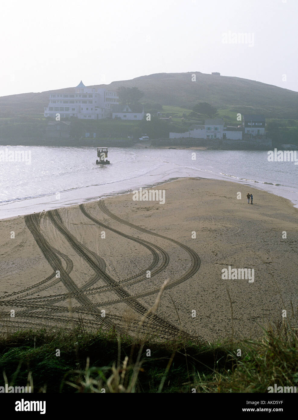 Burgh Island Sea Tractor Stock Photo - Alamy
