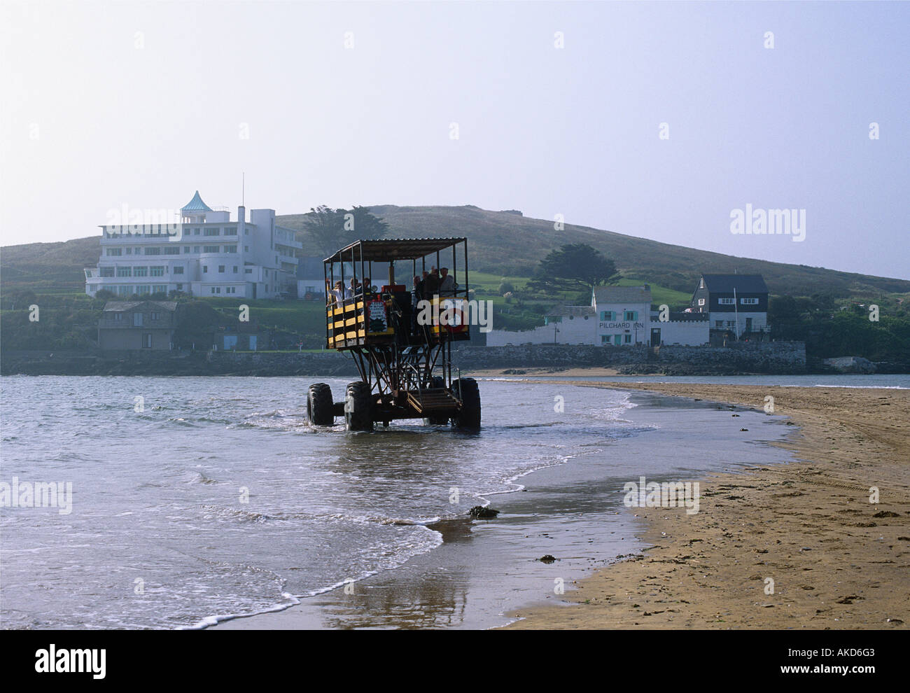 Burgh Island Sea Tractor Stock Photo - Alamy