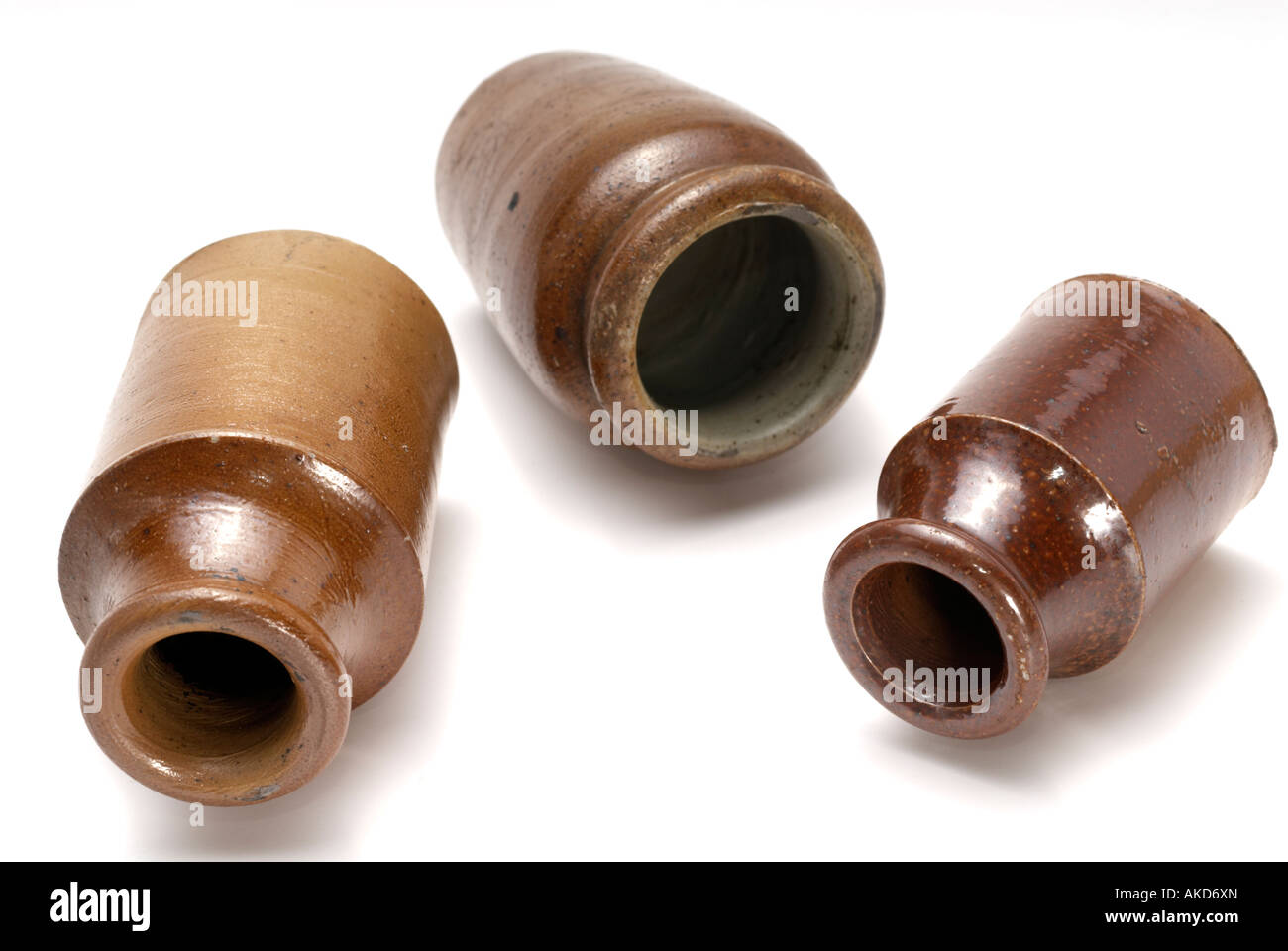 Victorian glazed ink pots Stock Photo - Alamy