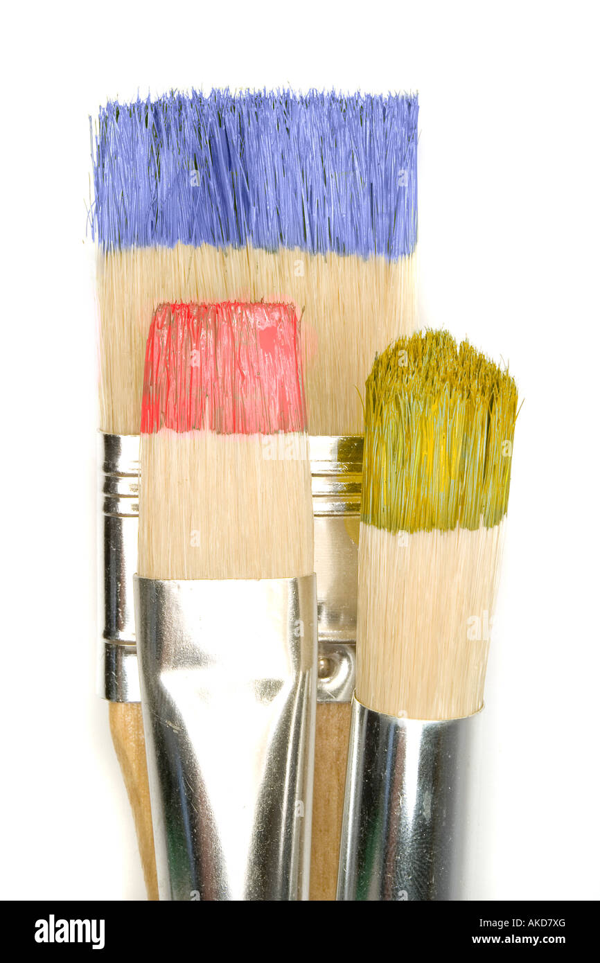 Colorful paint brush Stock Photo - Alamy