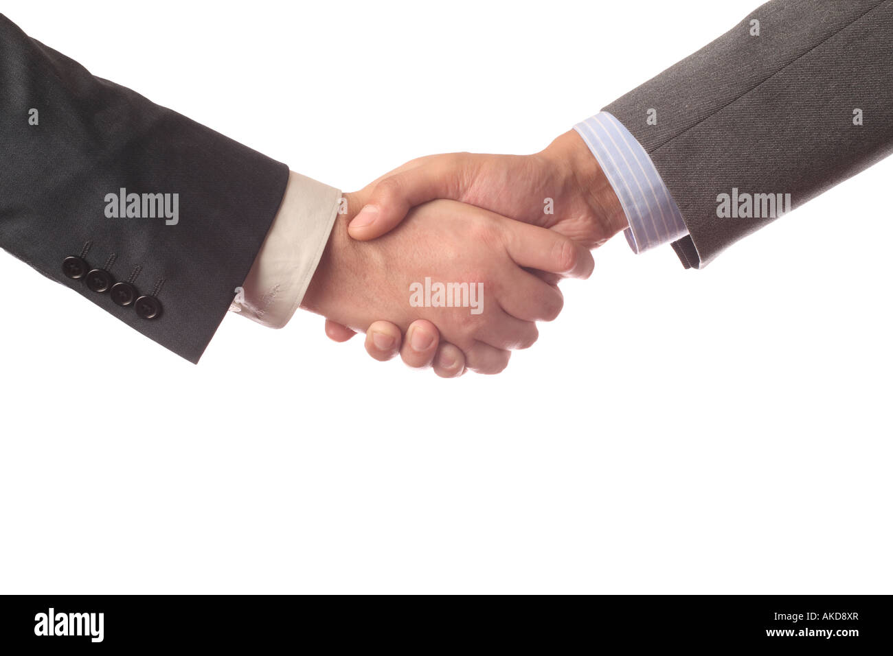handshake isolated over white background Stock Photo - Alamy