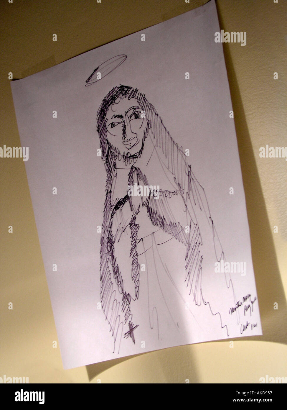 Blessed mother drawing hi-res stock photography and images - Alamy