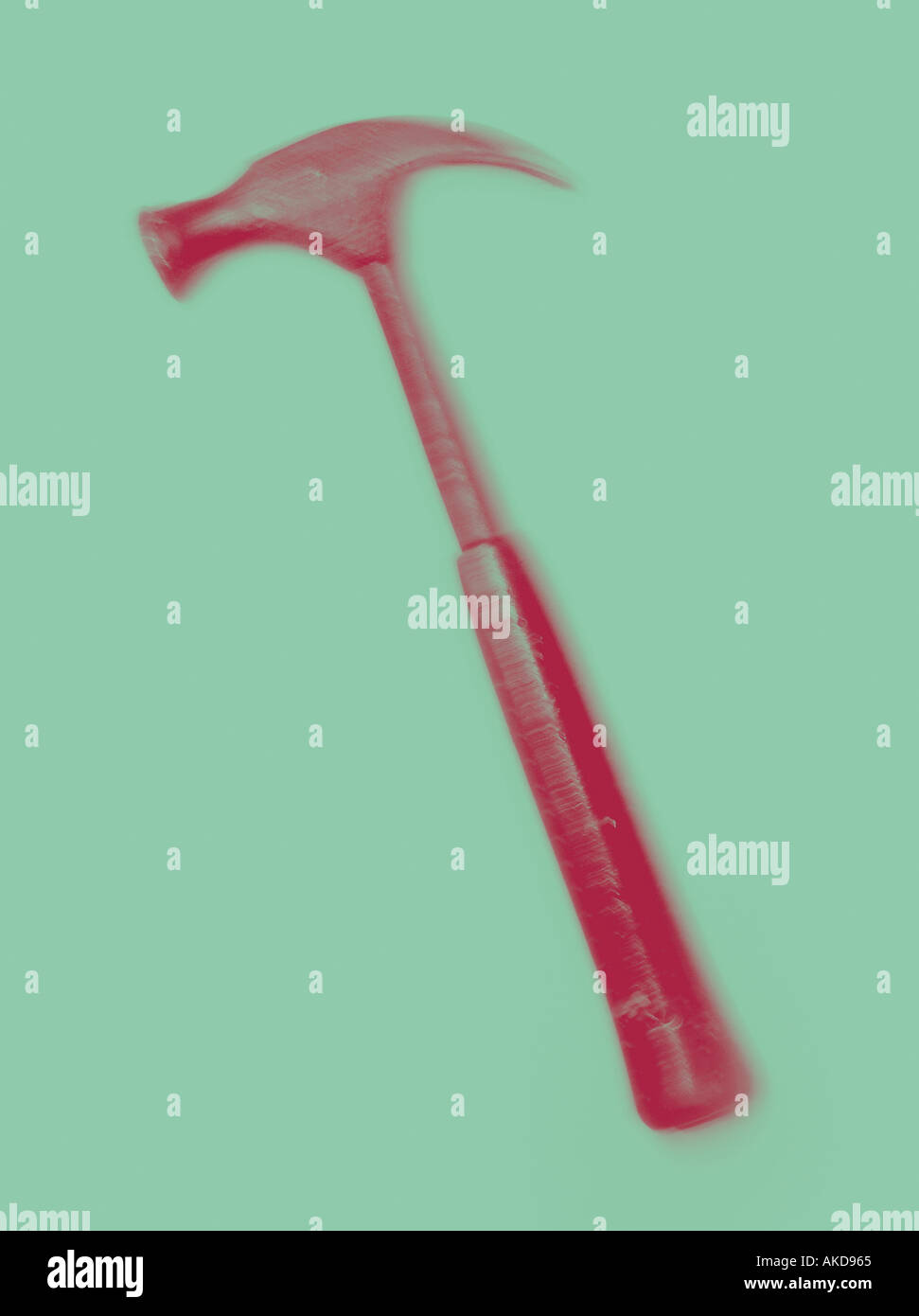 Hammer on colour background hi-res stock photography and images - Alamy
