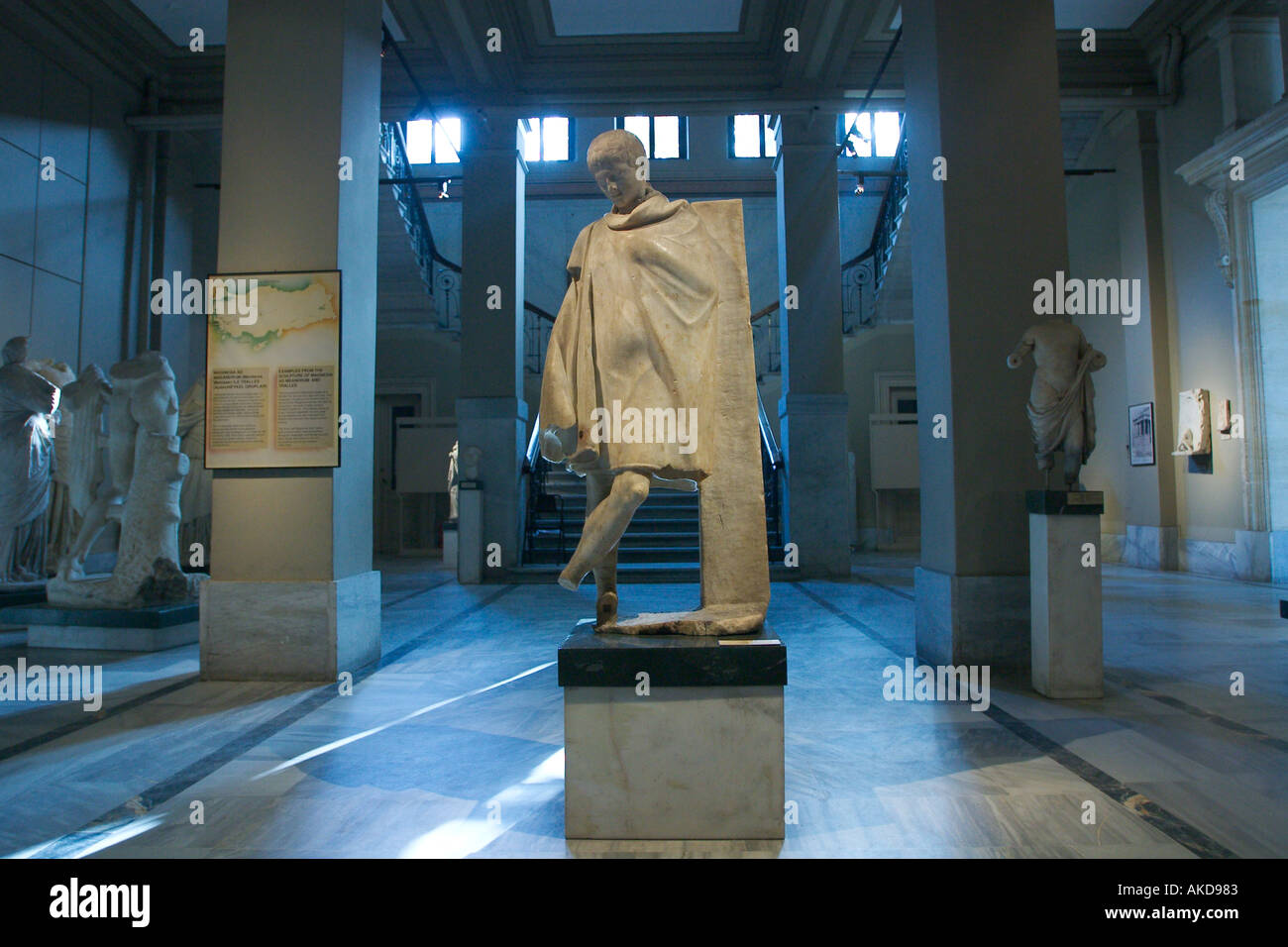 Statue of an Ephebe, a young athlete around twelve years old ...