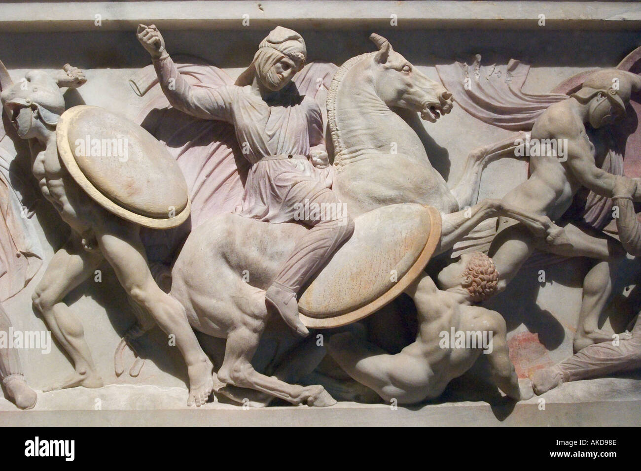 Alexander Sarcophagus Archaelogical Museum Istanbul Turkey Stock Photo ...