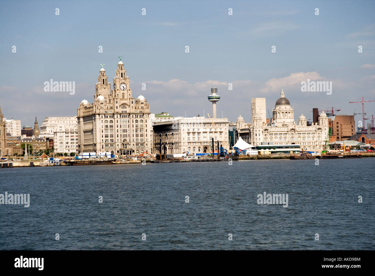 The Three Graces, Liver,Cunard and Port of Liverpool Buildings on the ...
